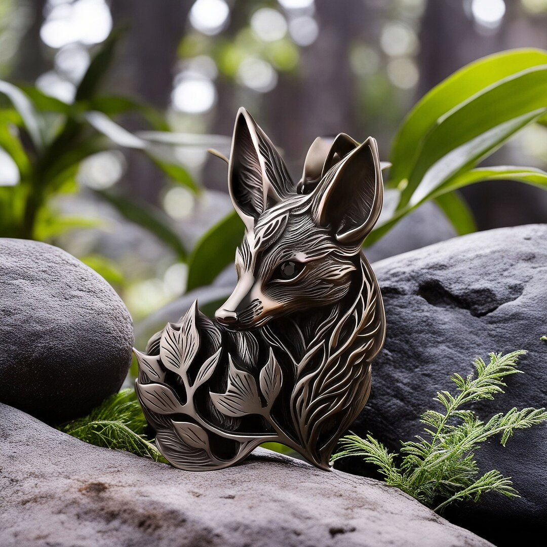 925 Sterling Silver Fox Necklace Handcrafted Wildlife Jewelry Nature ...