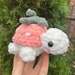 Cute Strawberry Turtle Plush Turtle Plushie Strawberry Turtle Crochet ...