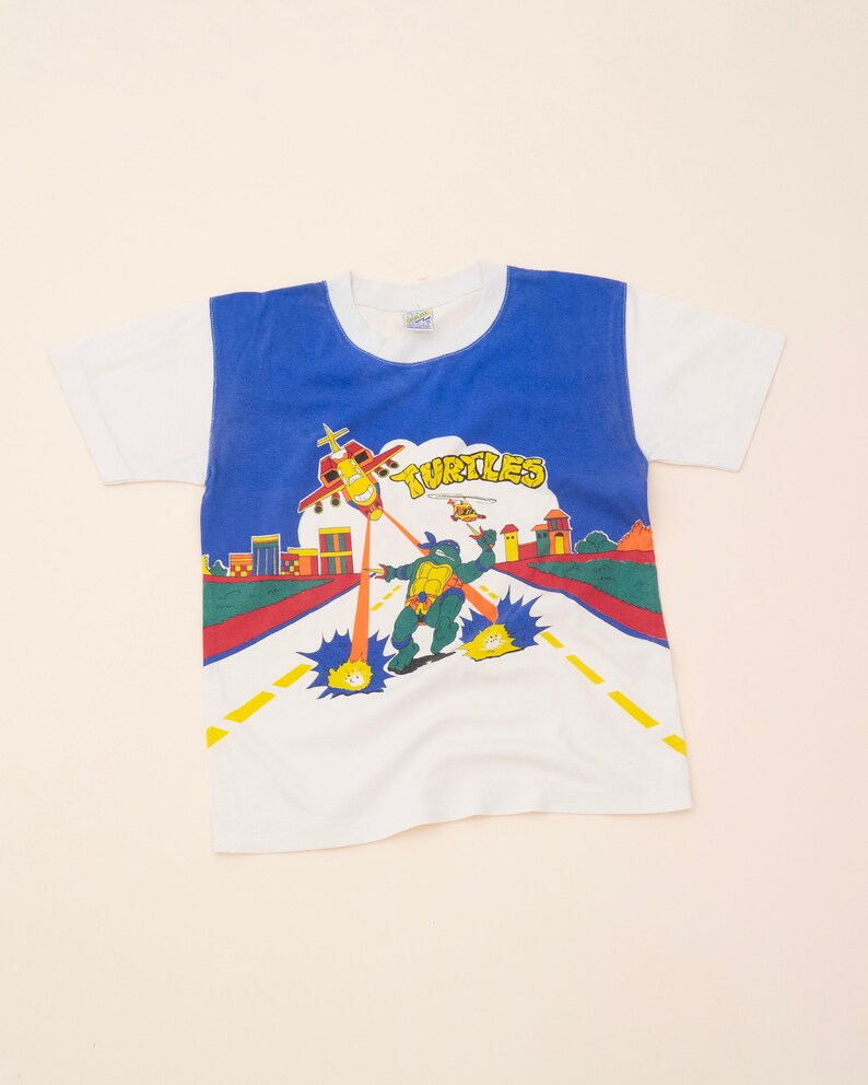 Teenage Mutant Ninja Turtles Collector 90s Tshirt Kids Vintage Youth 12 ...