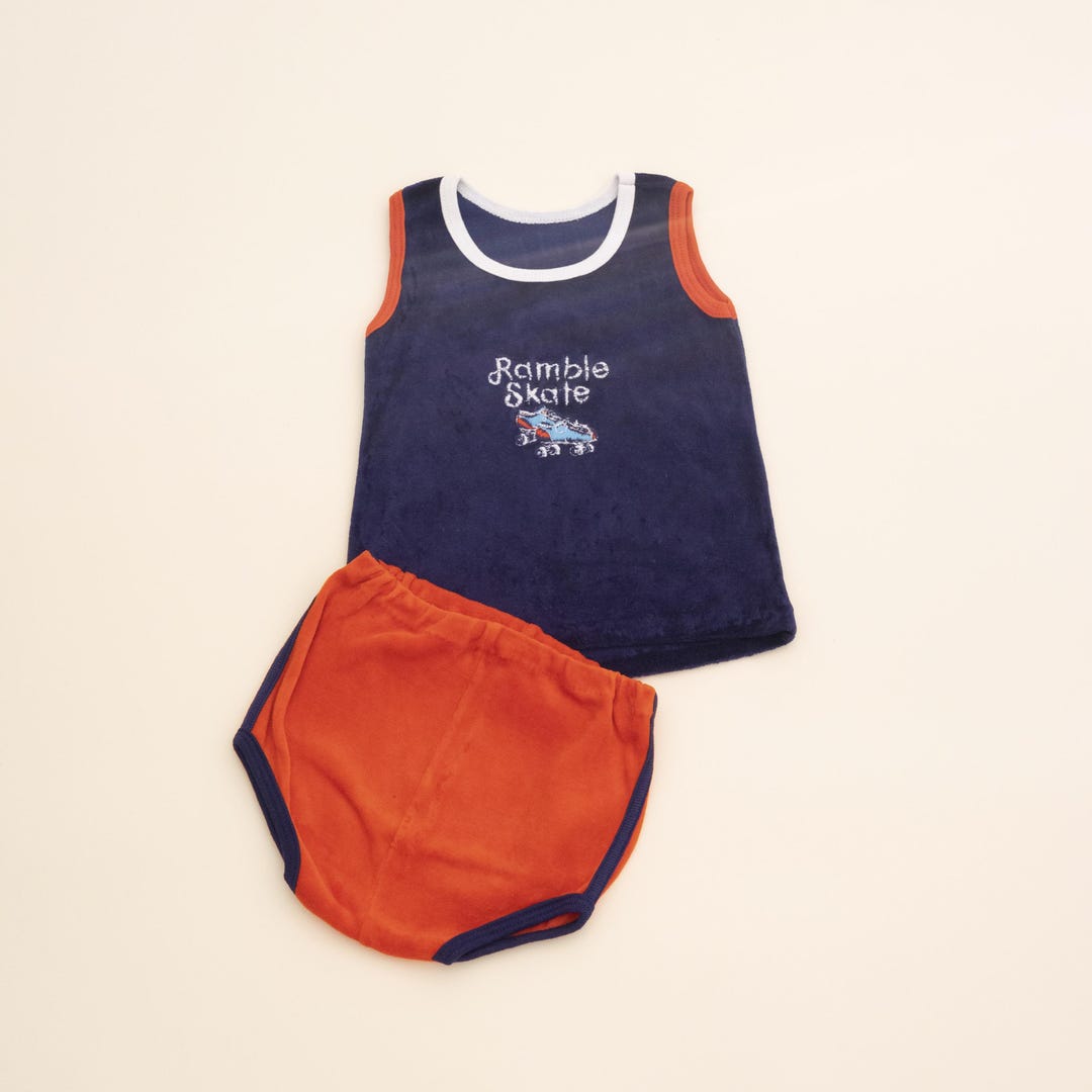 Vintage Roller Skating Outfit 80s 90s Kids Baby 18M-24M, Clothing Set ...