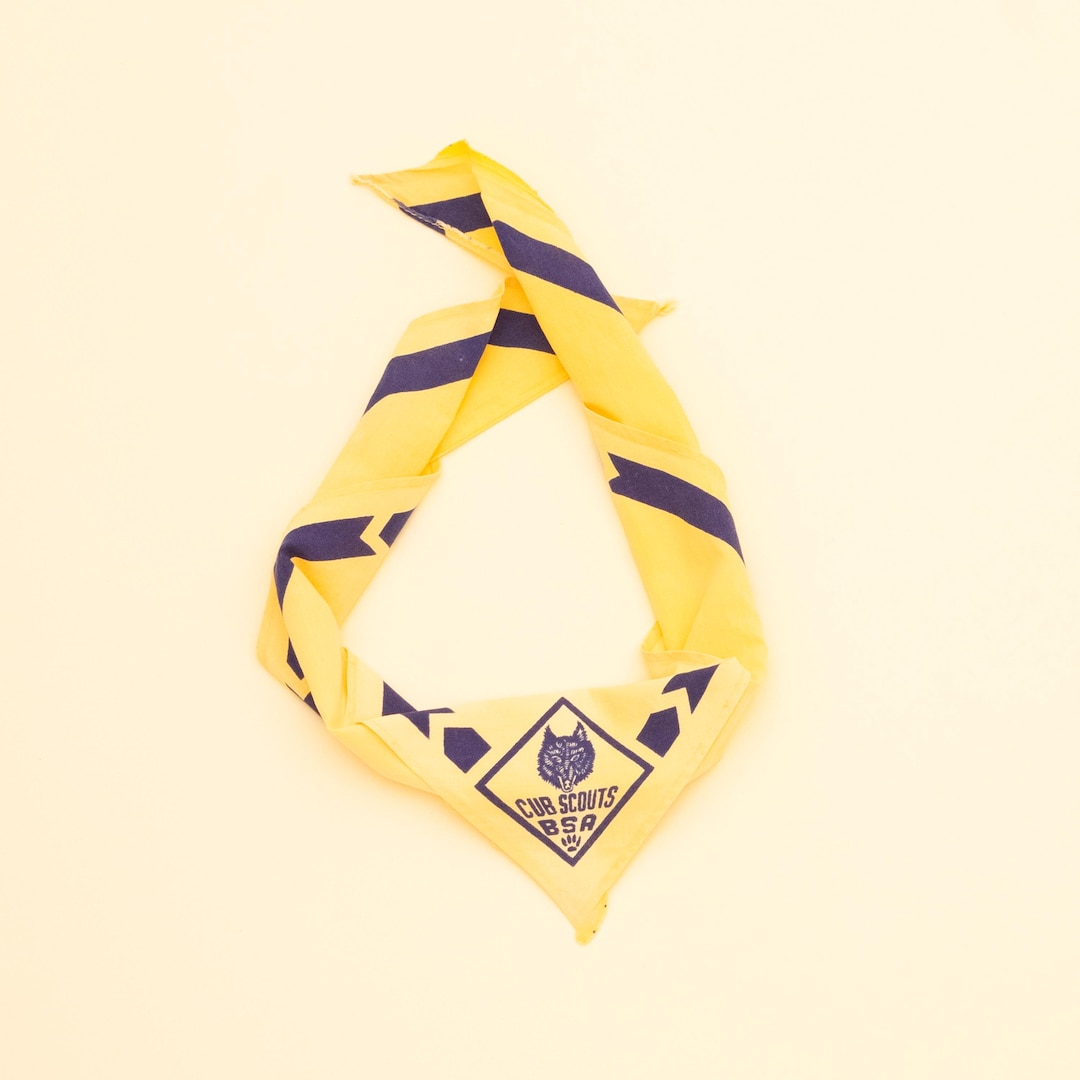 Vintage CUB Scouts BSA Bandana, Vintage Neckerchief, Boy Scouts of ...