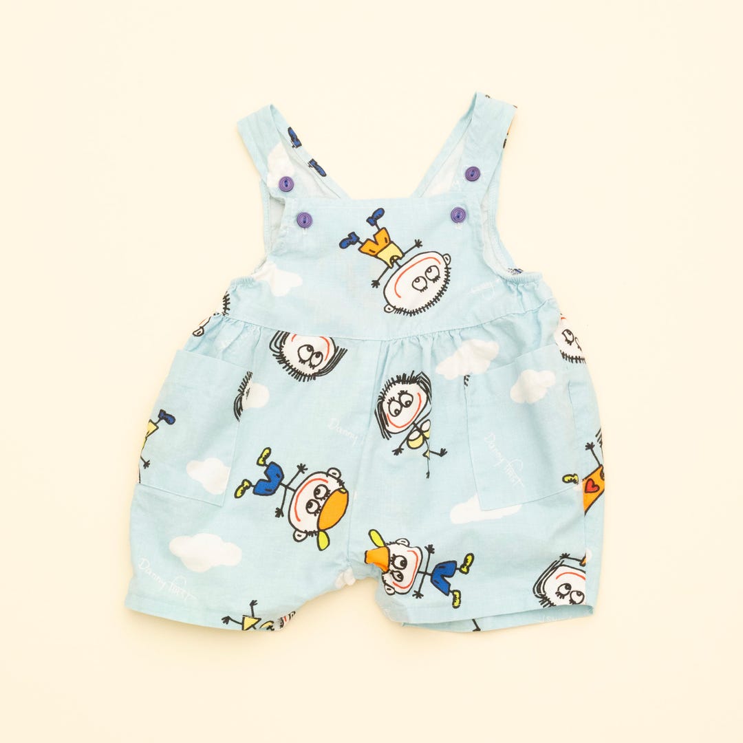 Vintage Danny First Baby Romper Overalls Shortalls, Kids 12-18M, USA ...