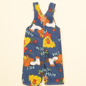 Vintage 70s Hee Haw Cartoon Print Overalls - Kids Size 12-18M - Etsy