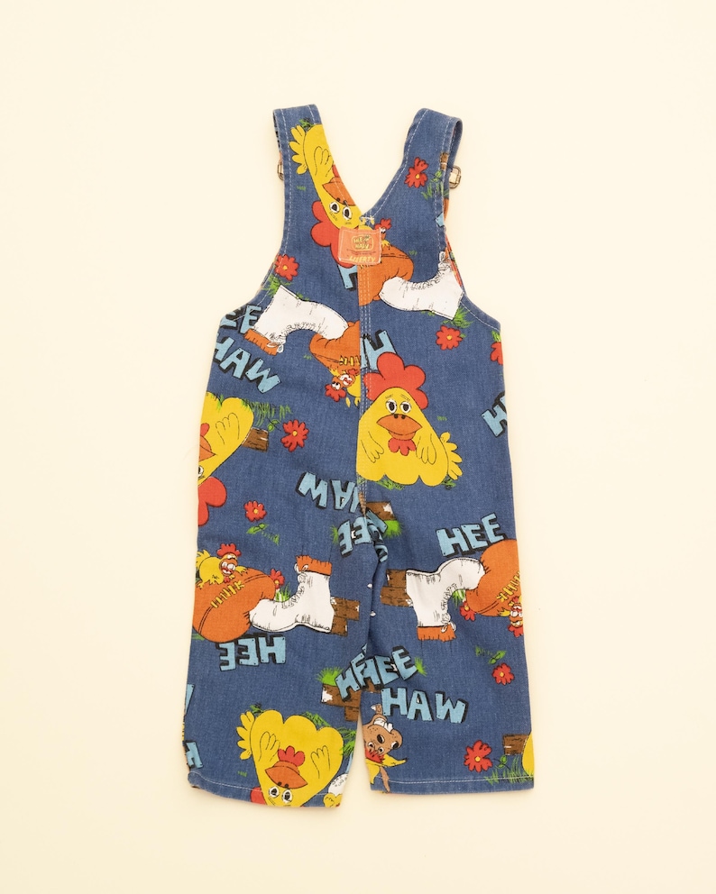 Vintage 70s Hee Haw Cartoon Print Overalls - Kids Size 12-18M - Etsy