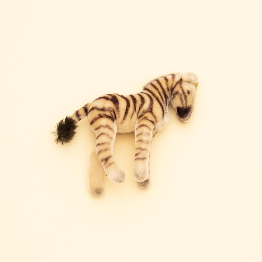 Vintage Steiff Zebra Plush Toy 50s 60s - Etsy
