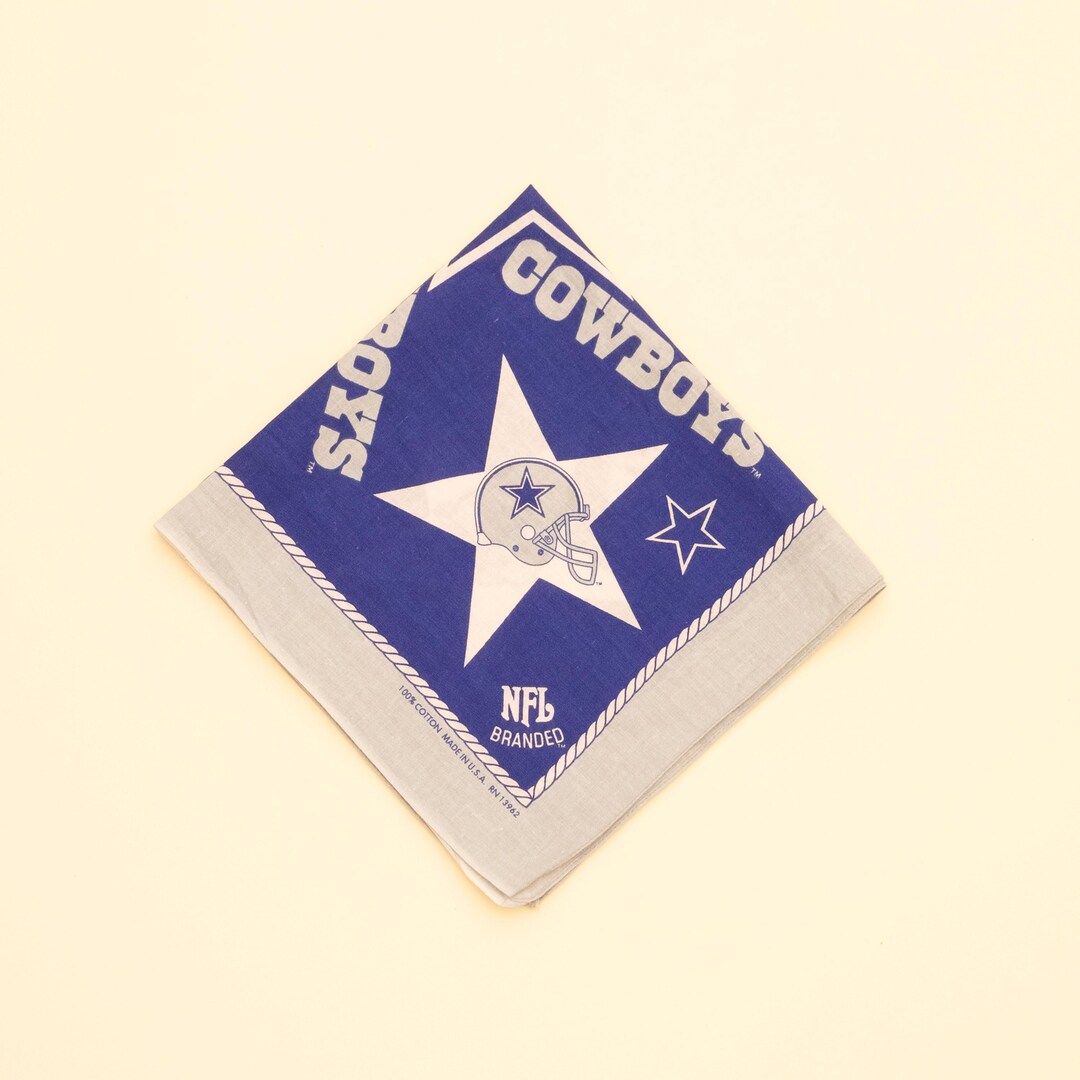 Vintage Dallas Cowboys NFL Bandana Handkerchief USA Made - Etsy
