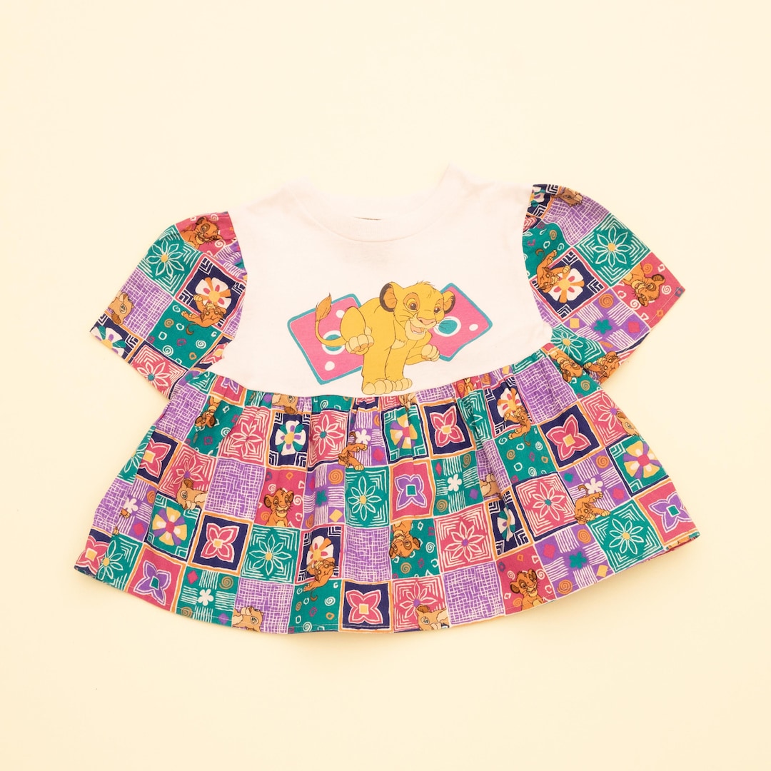 Vintage 90s Disney the Lion King Simba Dress Kids Size 12-18M - Etsy
