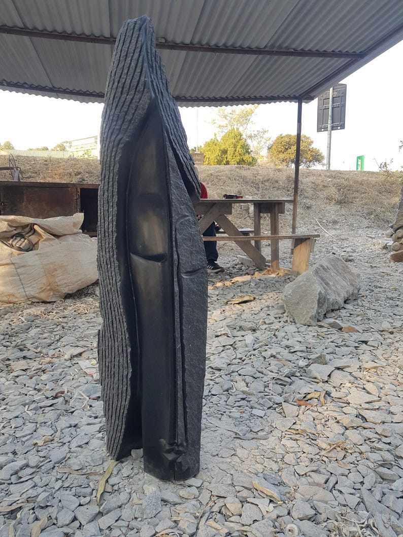 Abstract Garden Sculpture, H110cm, Shona Sculpture, Stone Sculpture ...