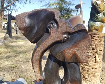 Abstract Garden Sculpture, H60cm, Shona Sculpture, Stone Sculpture ...