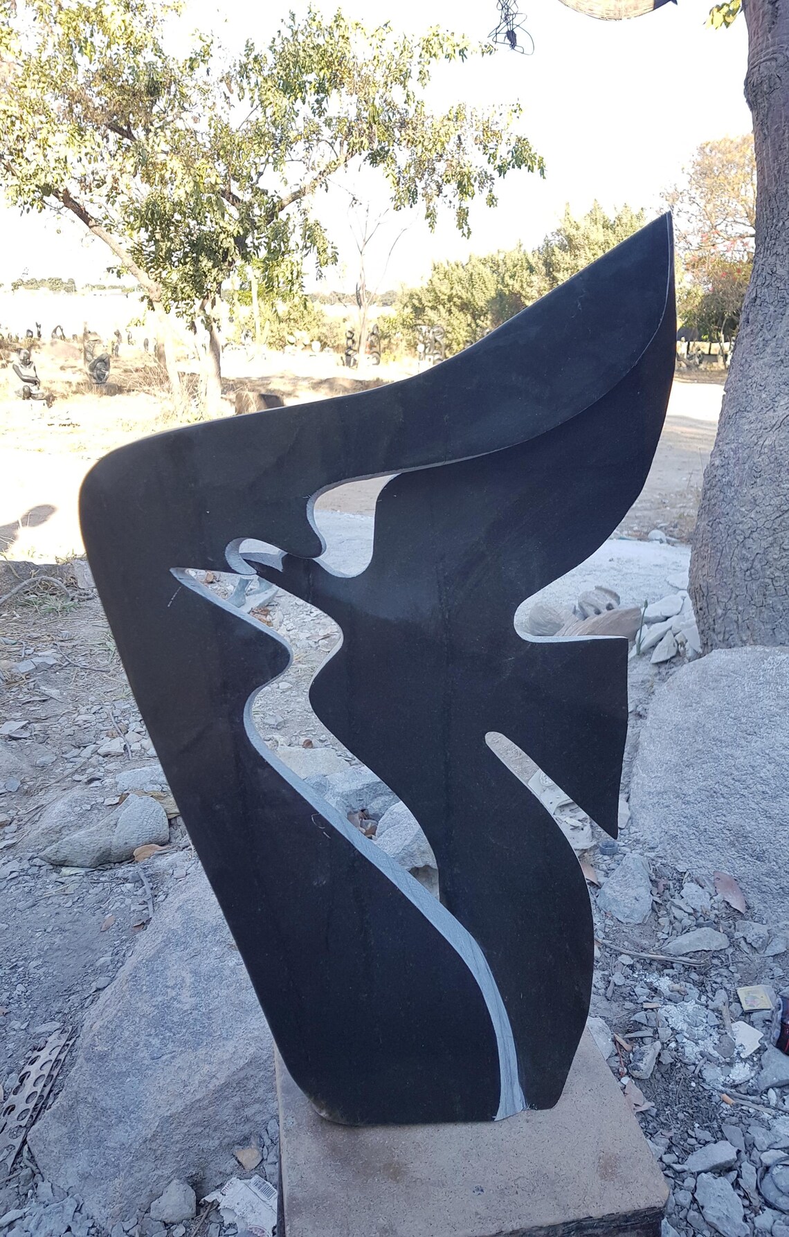 Abstract Bird Sculpture, Shona Sculpture, Stone Sculpture, Gatden ...