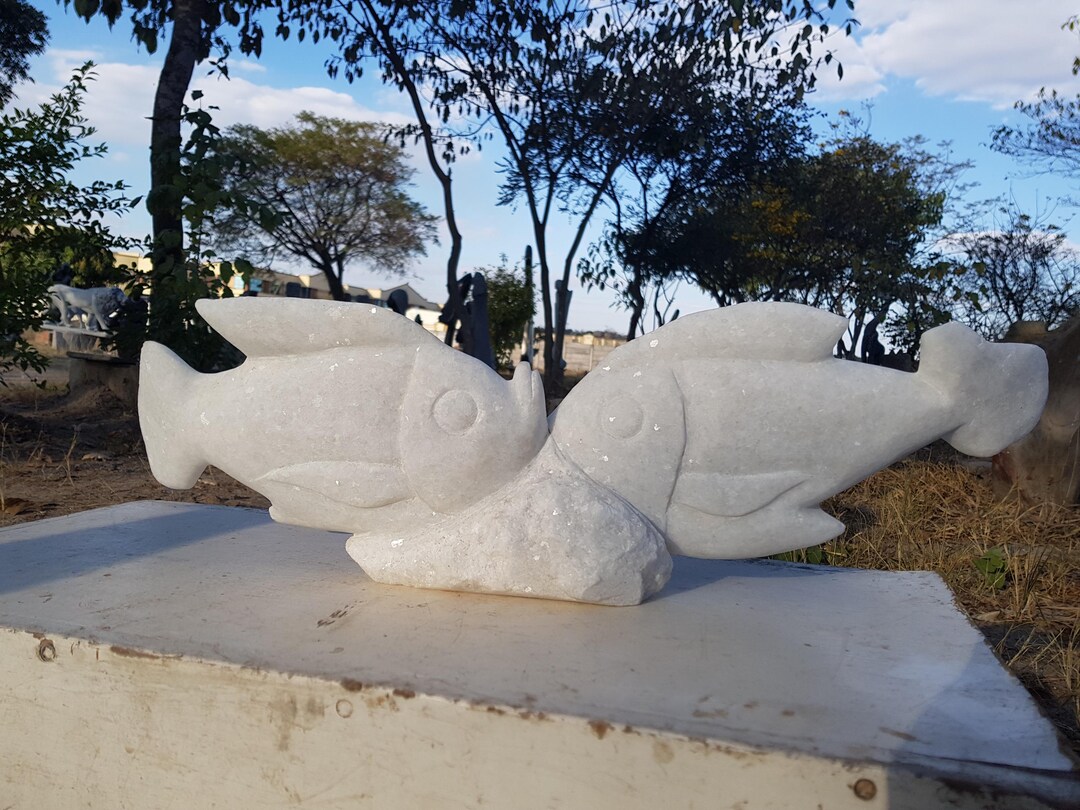 Abstract Fish Sculpture, African Art, Shona Sculpture, Stone Sculpture ...