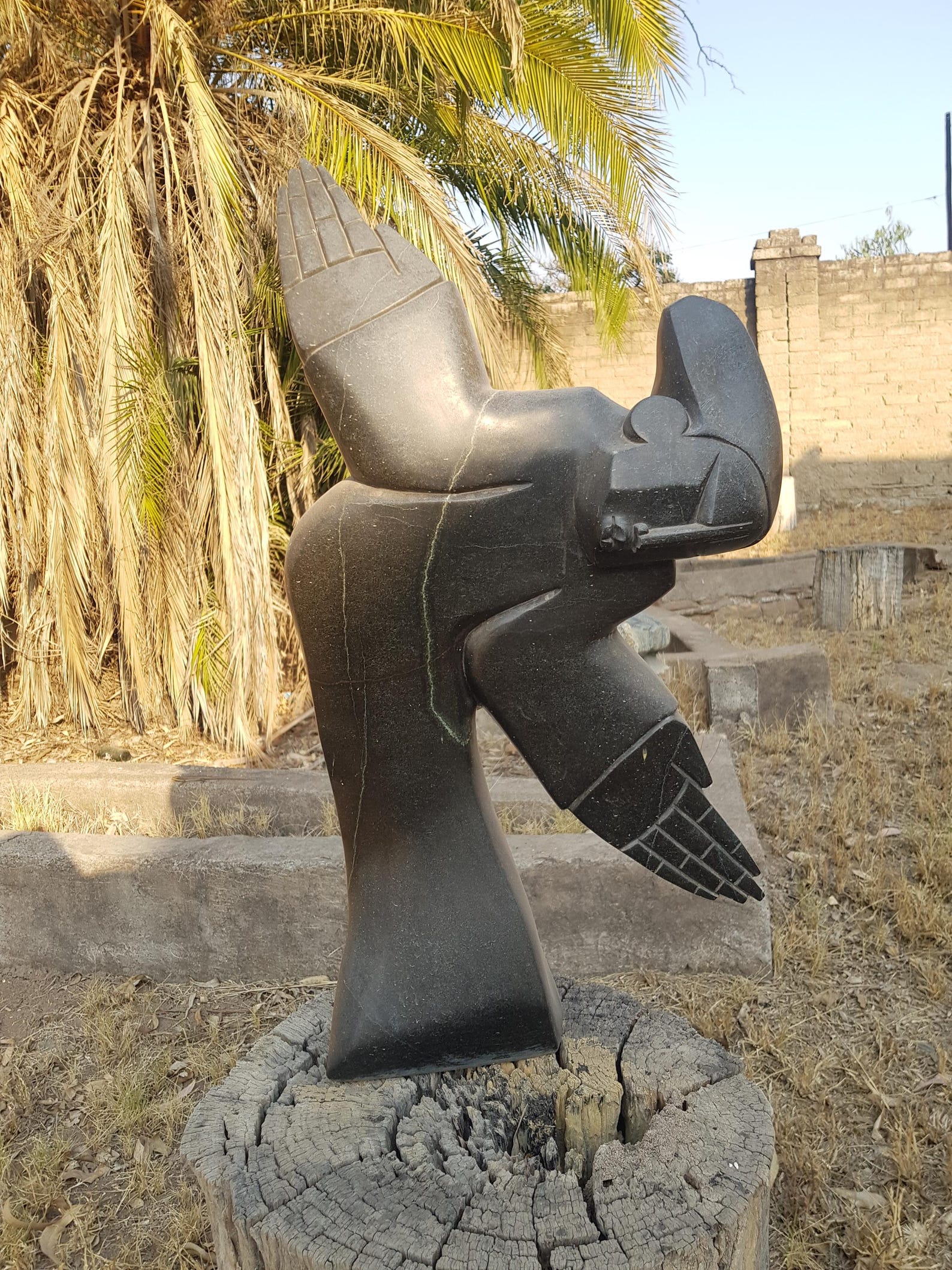 Abstract Garden Sculpture, H60cm, Shona Sculpture, Stone Sculpture ...