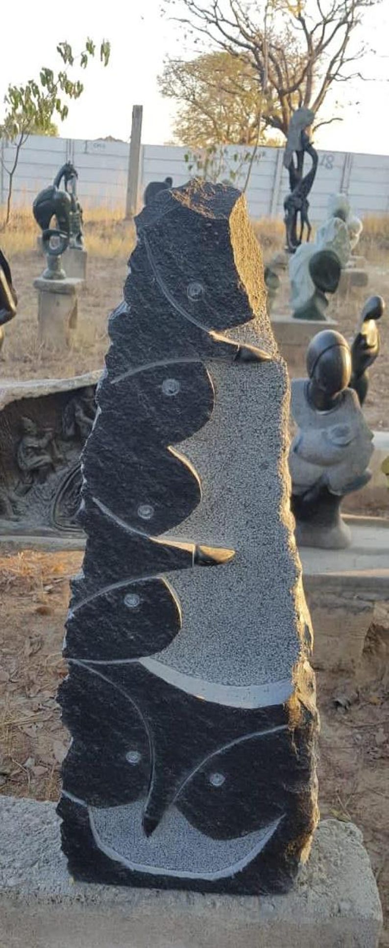 Owls, Abstract Garden Sculpture, Shona Sculpture, Birds Stone Sculpture ...