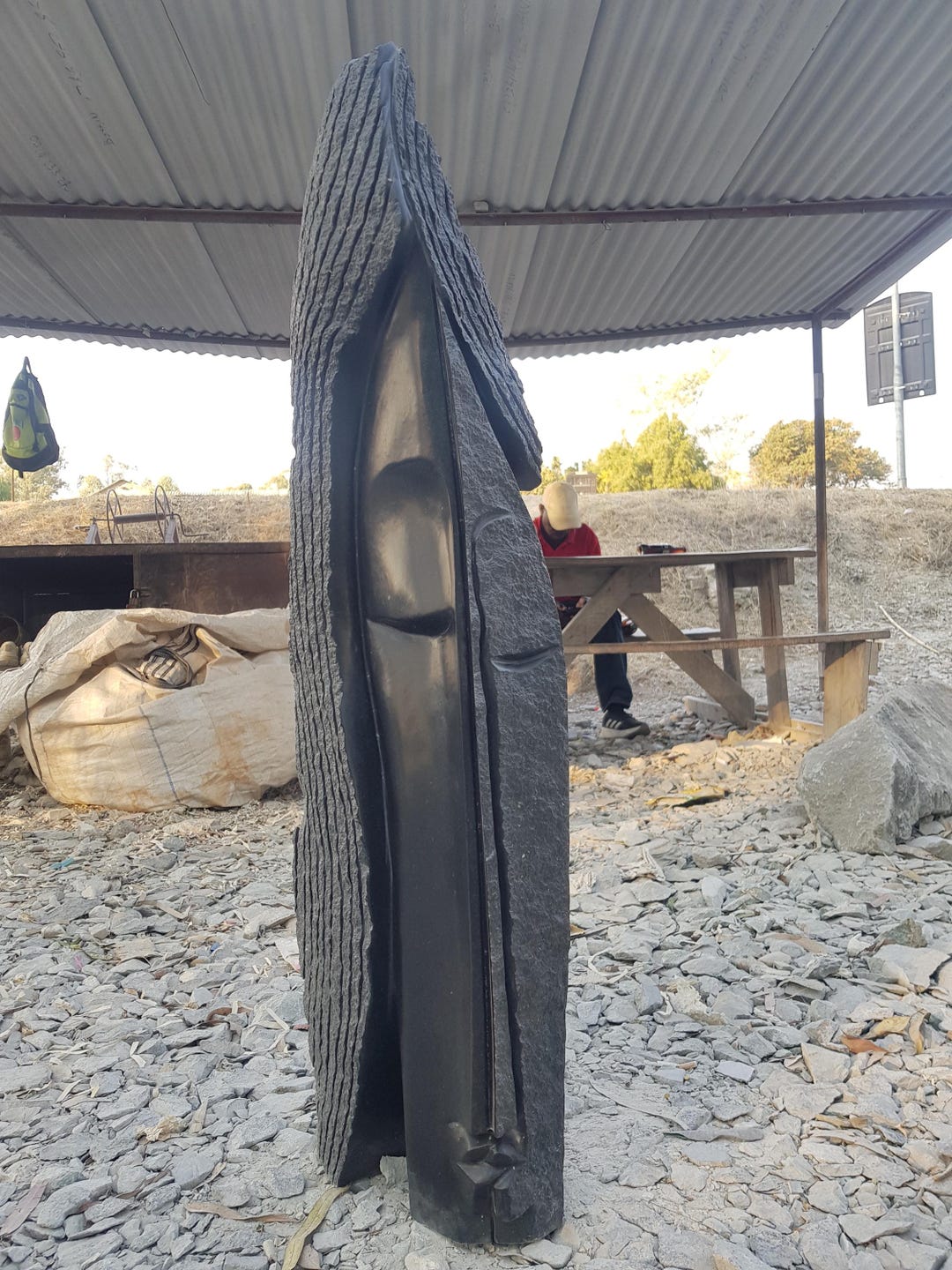 Abstract Garden Sculpture, H110cm, Shona Sculpture, Stone Sculpture ...