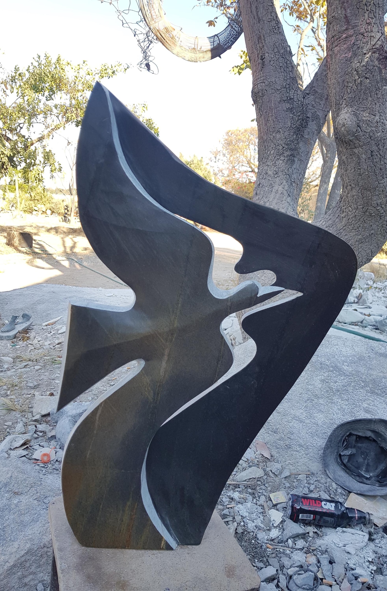 Abstract Bird Sculpture, Shona Sculpture, Stone Sculpture, Gatden ...