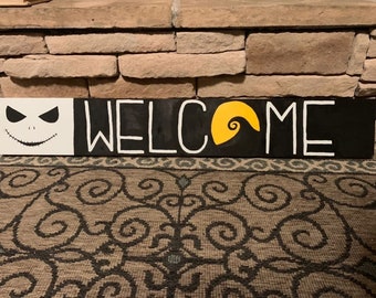 The Jack Skellington Welcome Sign - Etsy