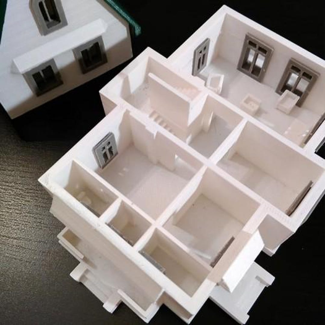 3D Printed House Models, 3D Printing, Multicolor House Model ...