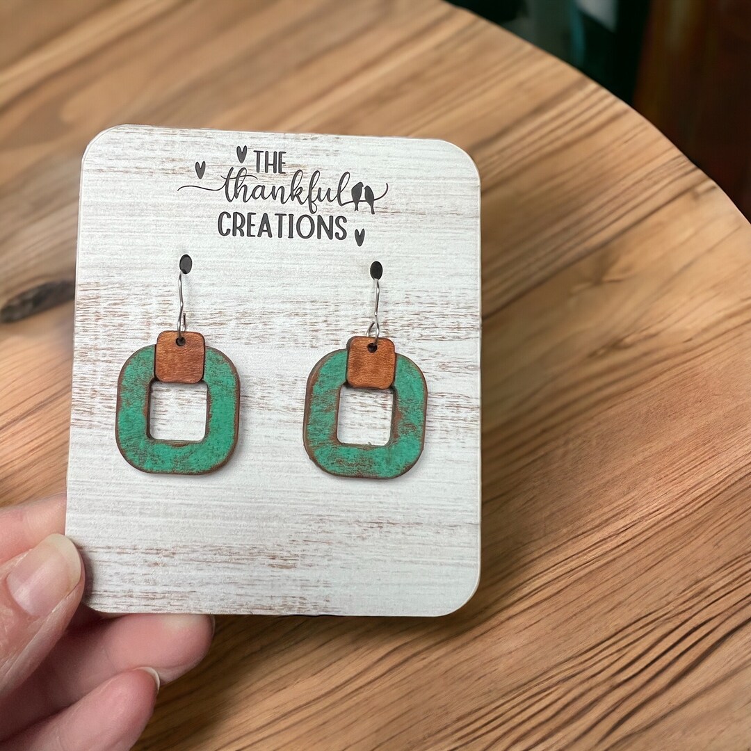 Square Hoop Earring Bundle Laser File Digital Download SVG PDF - Etsy