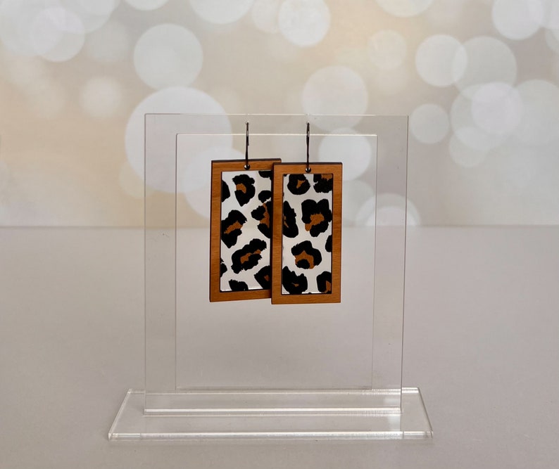 Nested Rectangle Inlay Earring Laser Cut File Digital Download SVG PDF ...