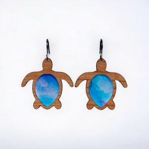 Sea Turtle Inlay Earring Bundle Laser Cut File Digital Download SVG PDF ...