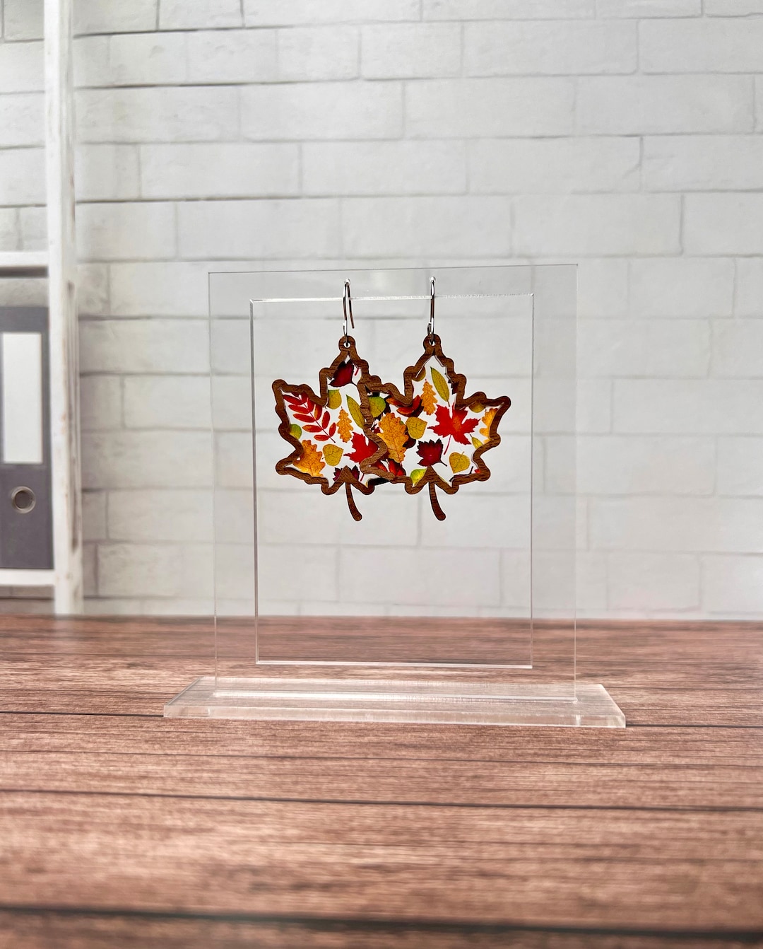 Maple Leaf Inlay Earring Laser Cut File Digital Download SVG PDF - Etsy
