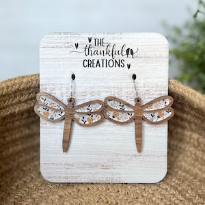 Dragonfly Inlay Earring Bundle Laser File Digital Download SVG PDF - Etsy