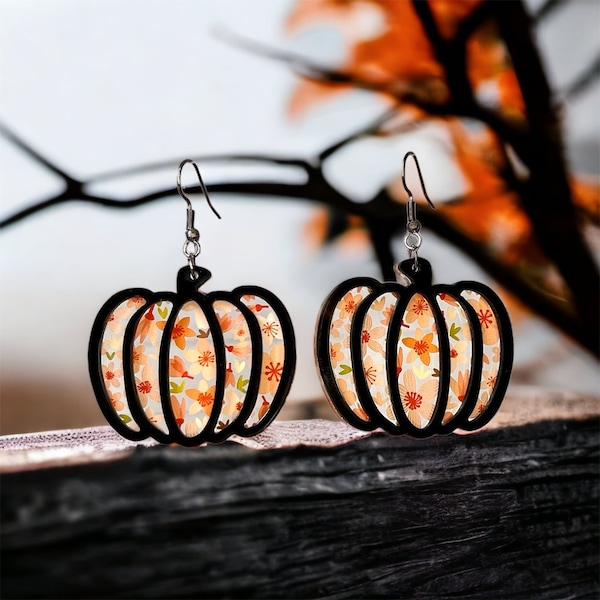 Pumpkin Earring - Etsy