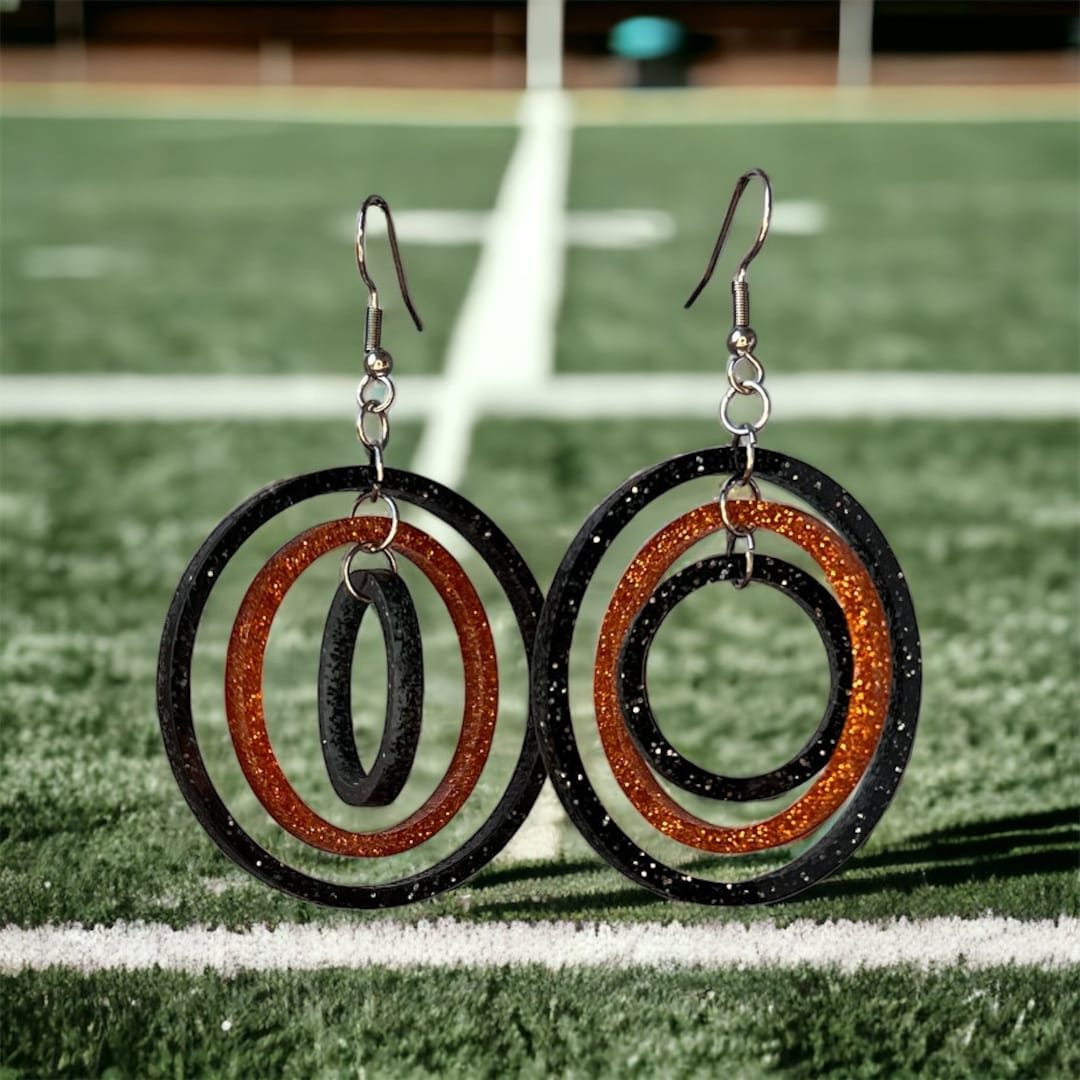 Nested Hoop Earring Bundle and Leather Connectors Laser File Digital ...