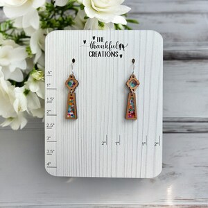 Floral INLAY Earring Topper Connector Laser Digital Download File SVG ...