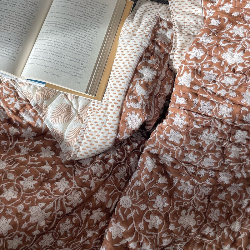 Block Print Quilt - Etsy