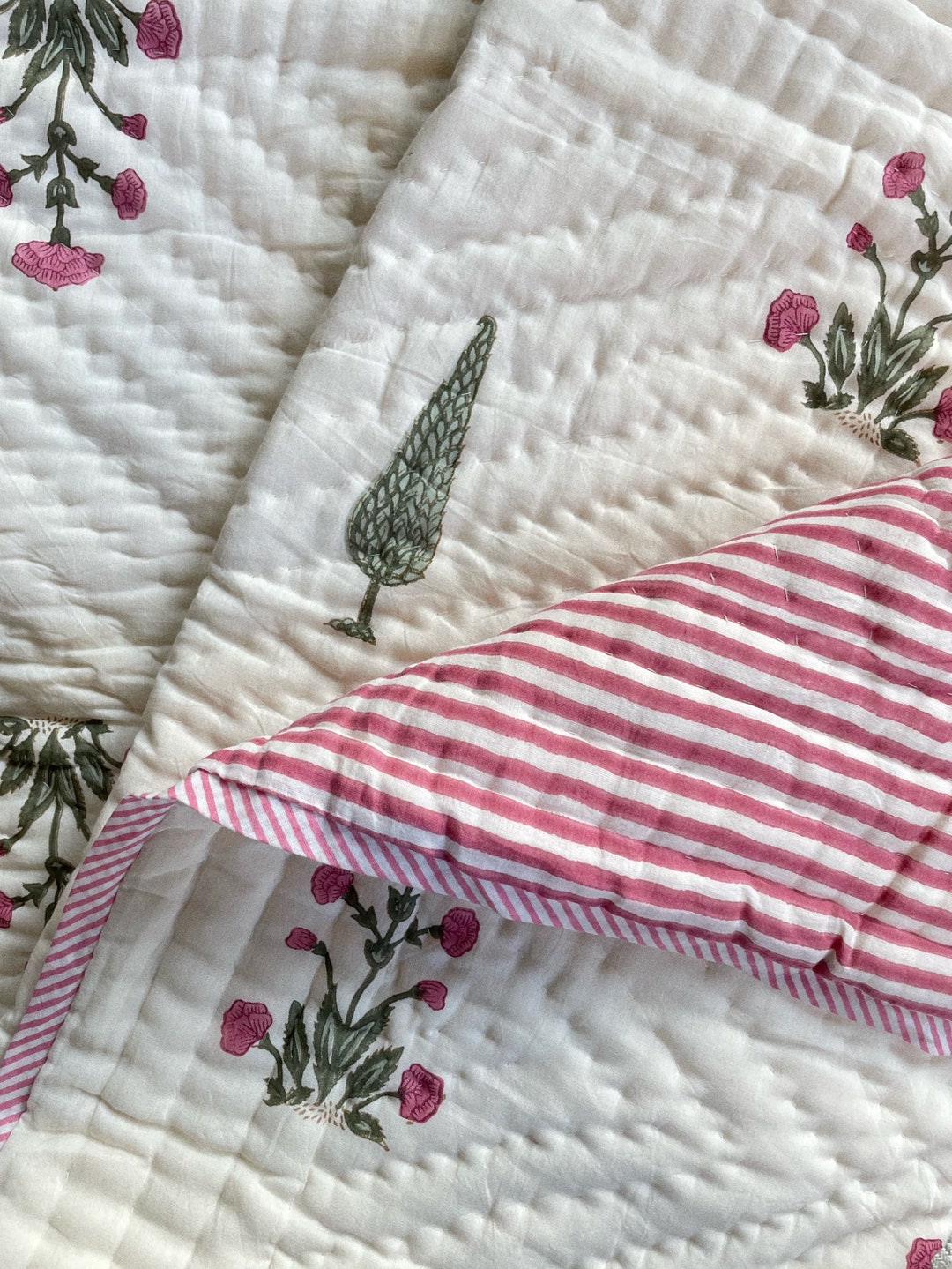 Baby Blanket Cotton Blanket Warm Baby Blanket Hand Block Printed ...