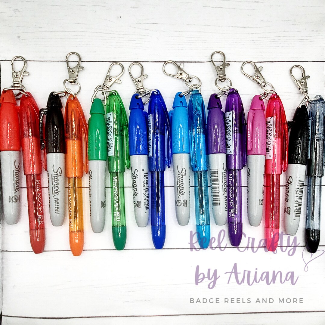 Mini Sharpie and Pen Set Marker and Pen for Badge Reel - Etsy