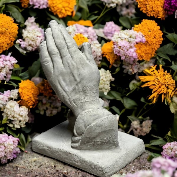 Concrete Praying Hands Statue - Etsy