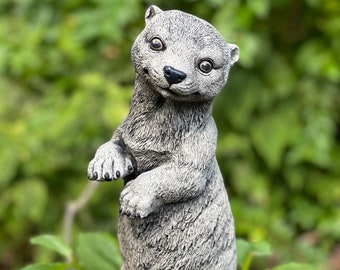 Garden Otter Statue - Etsy
