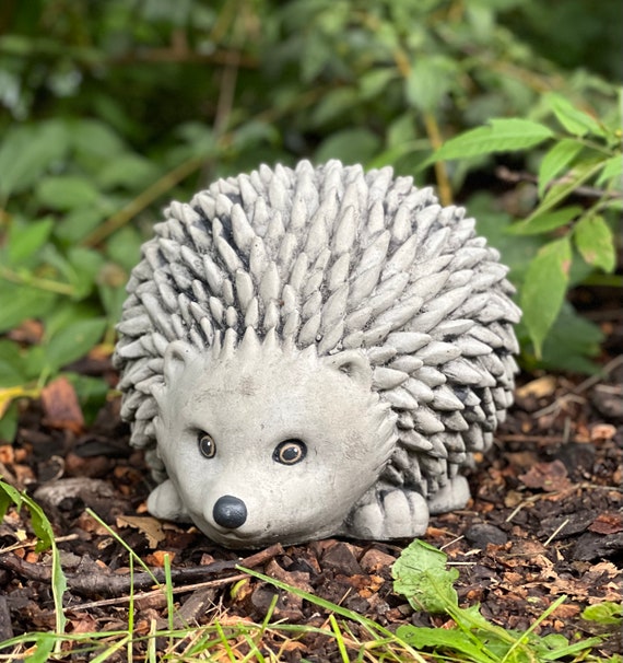 Hedgehog Figurine Outdoor Sculpture Funny Figurine Concrete - Etsy