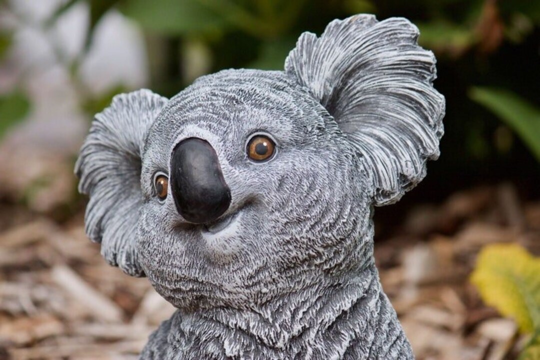 Concrete Australian Koala Statue Happy Australian Bear Figure Smilling ...