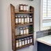 18 Wide Elegant 6-shelf Brass Rod Spice Rack Wall Mounted or Countertop ...