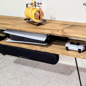 Rustic Chic Live Edge Media Console | Handmade TV Stand | Gaming ...