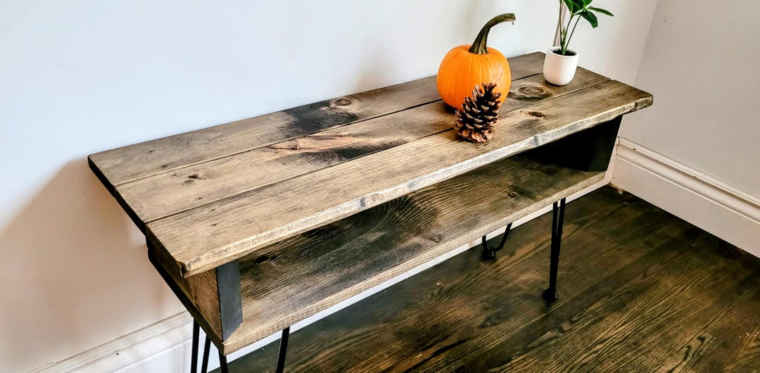 Rustic Chic Live Edge Media Console | Handmade TV Stand | Gaming ...