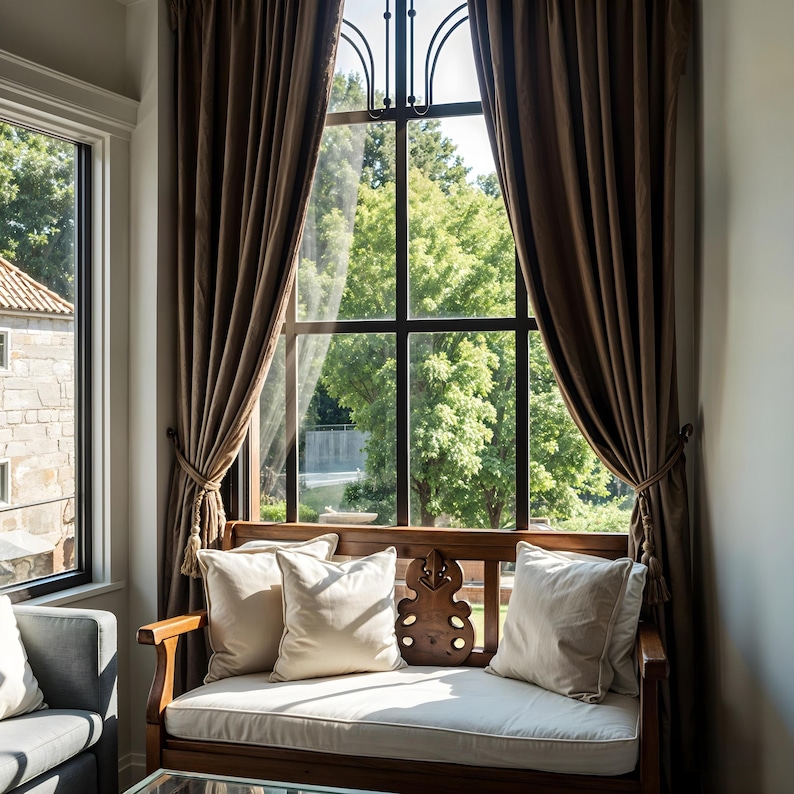 Angled Window Curtains, Apex Window Curtains, Custom Angle Curtains ...