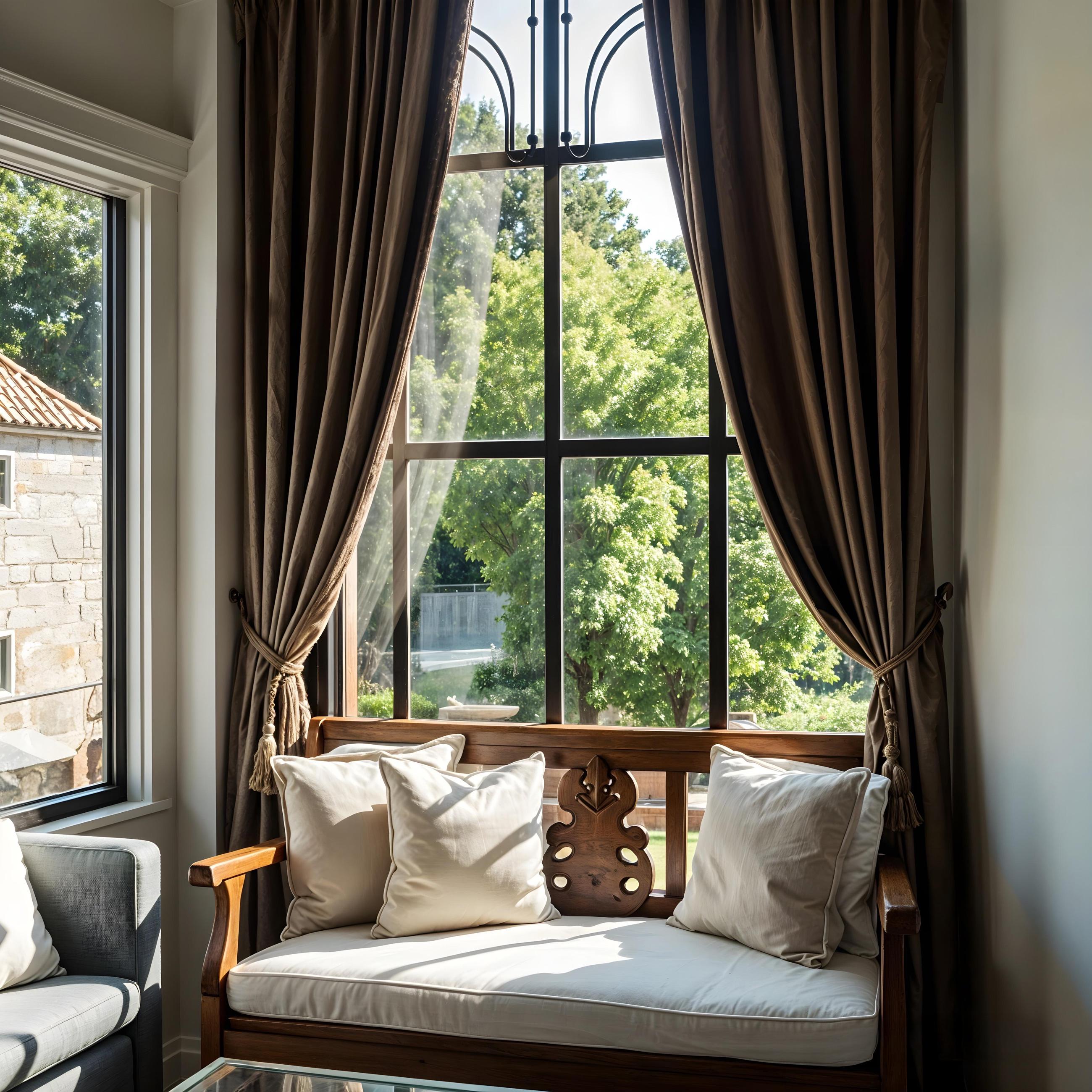 Angled Window Curtains, Apex Window Curtains, Custom Angle Curtains ...