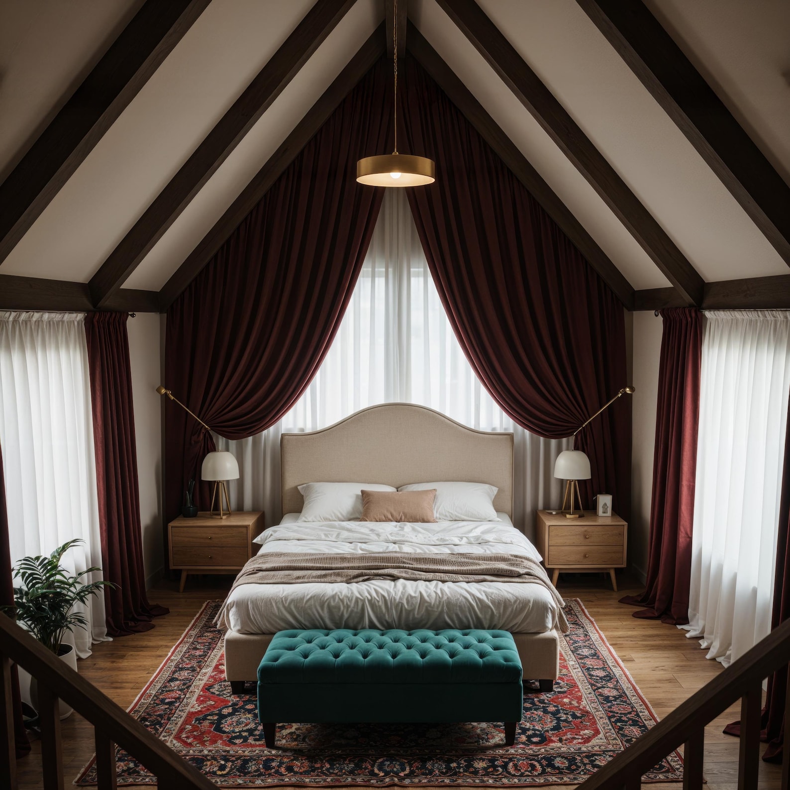 Angled Window Curtains, Apex Window Curtains, Custom Angle Curtains ...