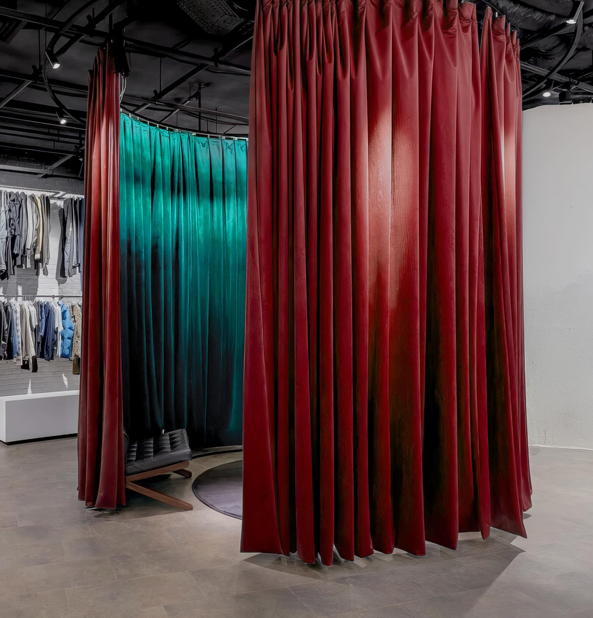 Dressing Room Curtains,changing Room Curtain,fitting Room Privacy ...