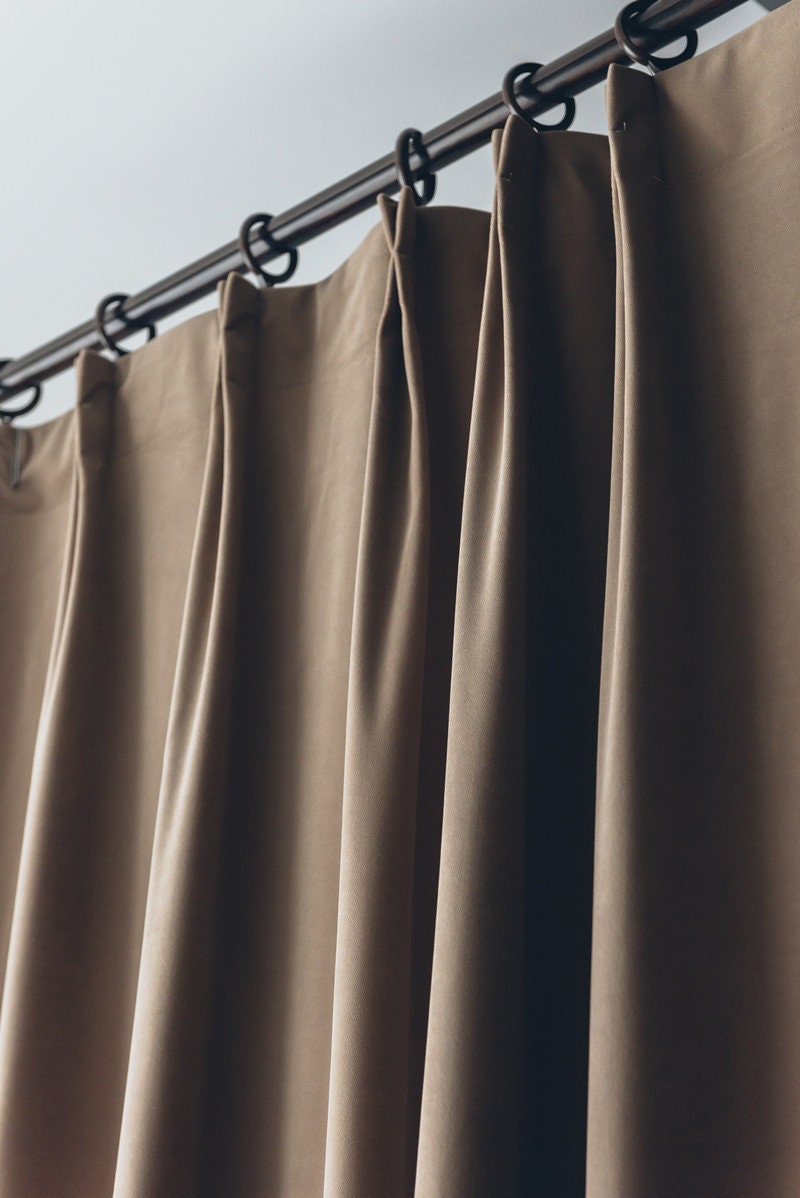 Double French Pleated Curtains, Drapes Panels for Living Room, Bedroom ...