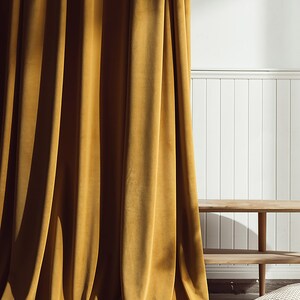 Double Sided VELVET Curtains Room Divider Curtain Handmade - Etsy