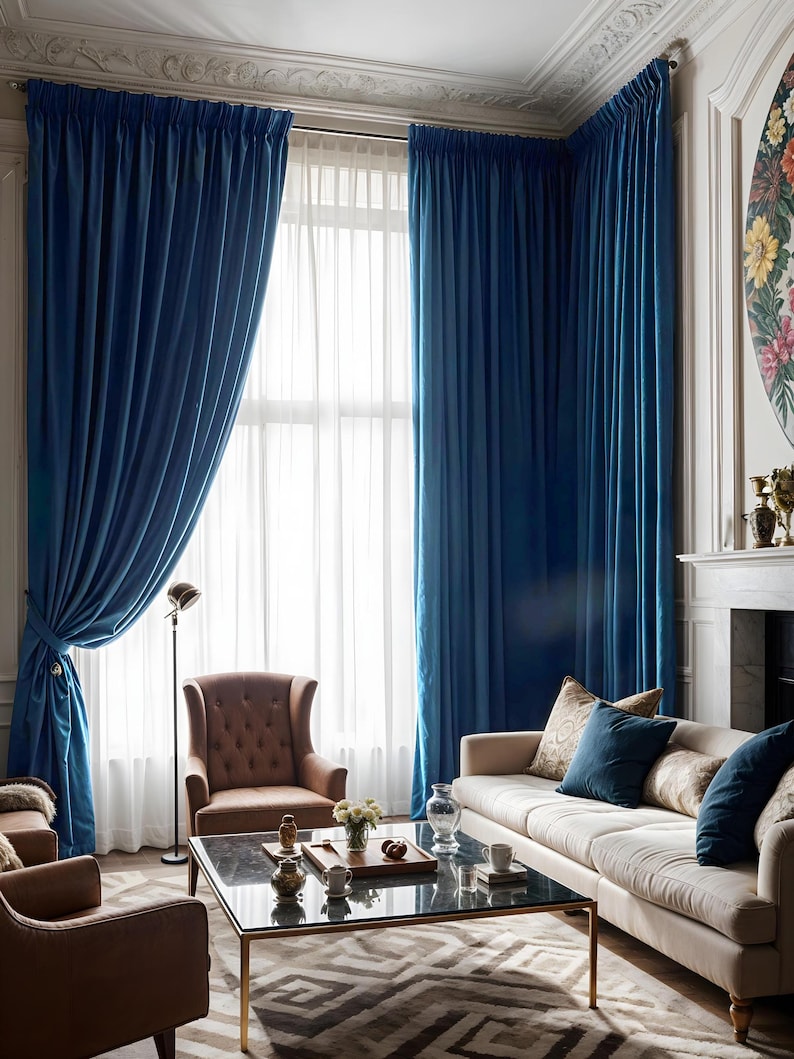 Double Layer Winter Curtain, Thermal Winter Curtains, Double Sided ...