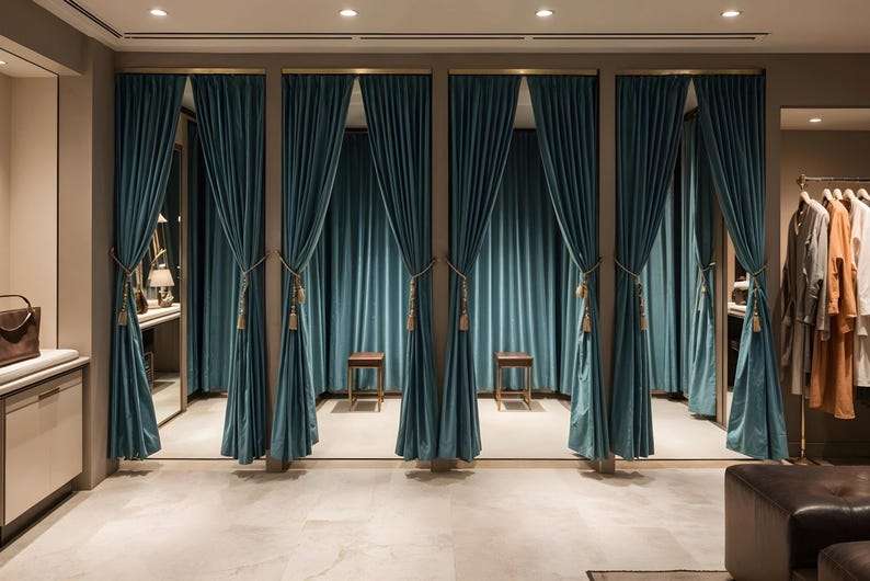 Dressing Room Curtains,changing Room Curtain,fitting Room Privacy ...