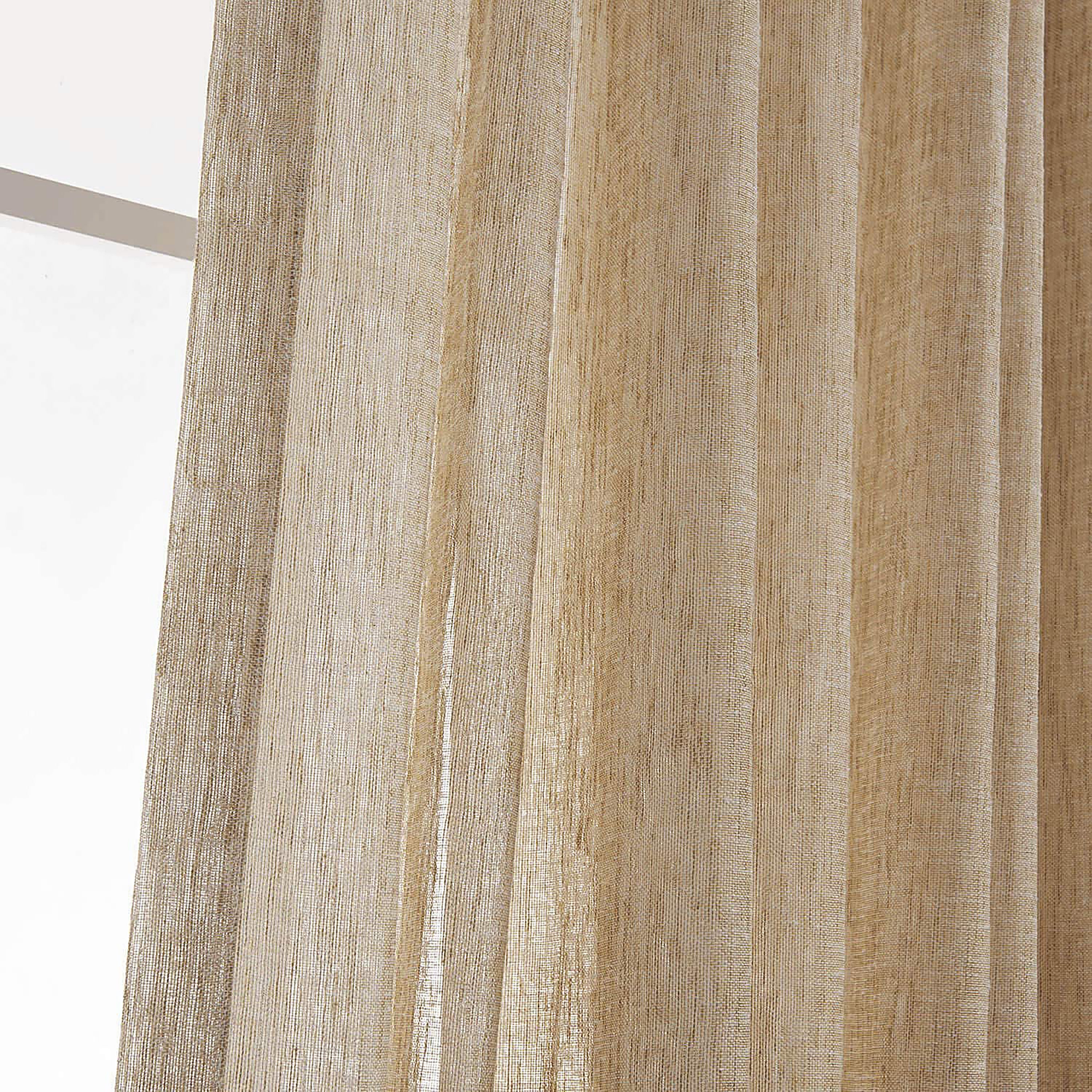 Linen Look Pleated Curtain, Pinch Pleat Curtains, Drapes Panels for ...
