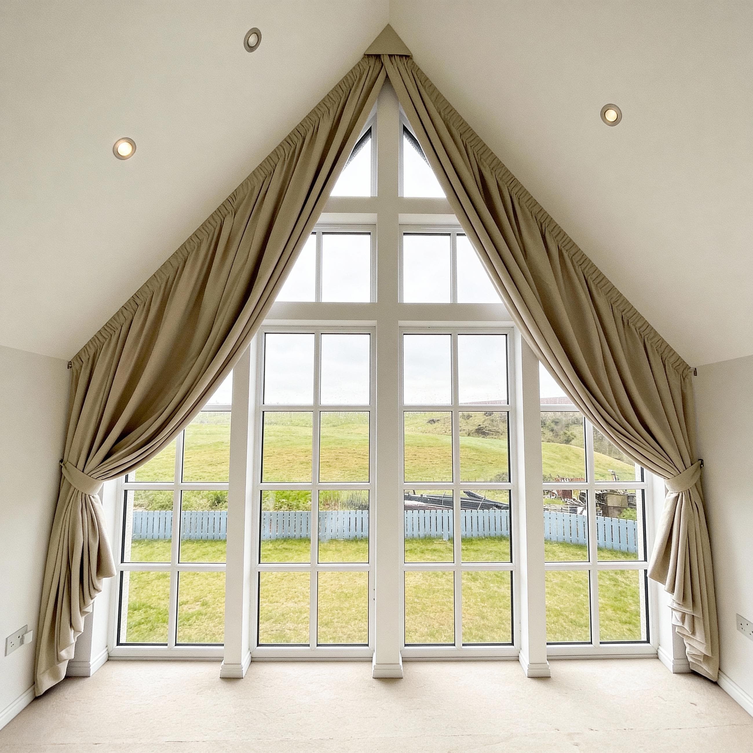 Apex Window Curtains, Angled Curtains, Curtains for Triangular Windows ...