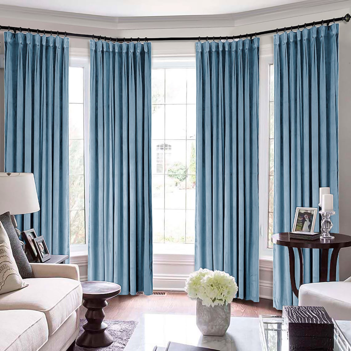 Pinch Pleat Curtains, Pinch Pleated Curtains, Extra Long and Wide ...